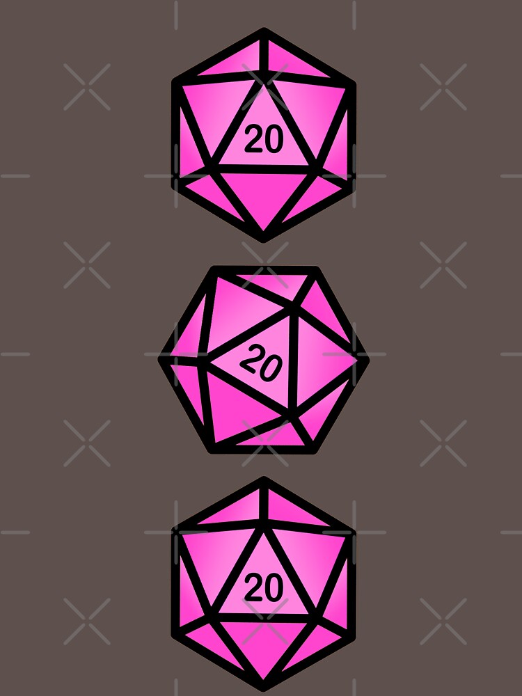 "Pink d20" T-shirt by ninthstreet | Redbubble