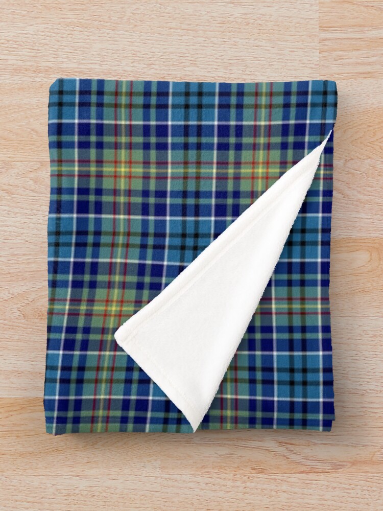 "O'Sullivan Tartan Bright Blue Irish Plaid" Throw Blanket for Sale by ...