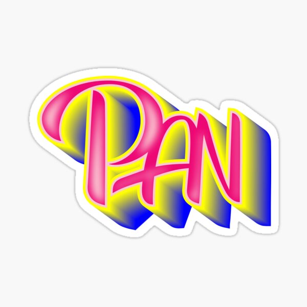 "Pan Pride" Sticker for Sale by SilentVergo | Redbubble