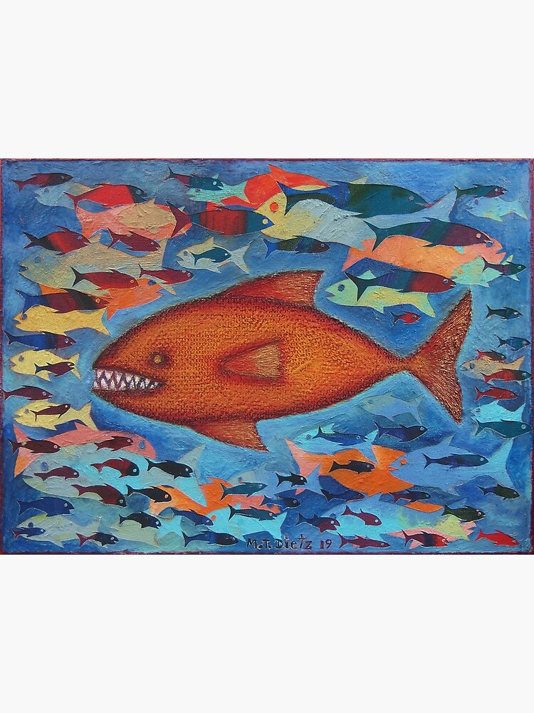 "Big Fish Little Fish" Poster by mtdietz | Redbubble