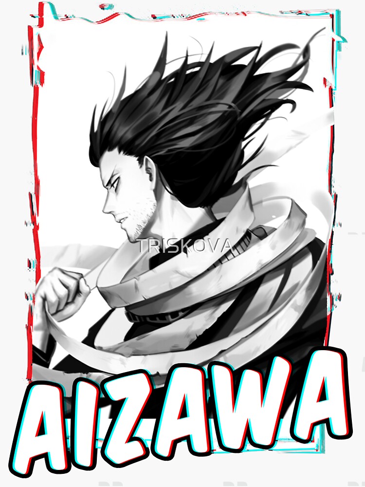 "Aizawa sensei - Mha" Sticker by TRISKOVA | Redbubble