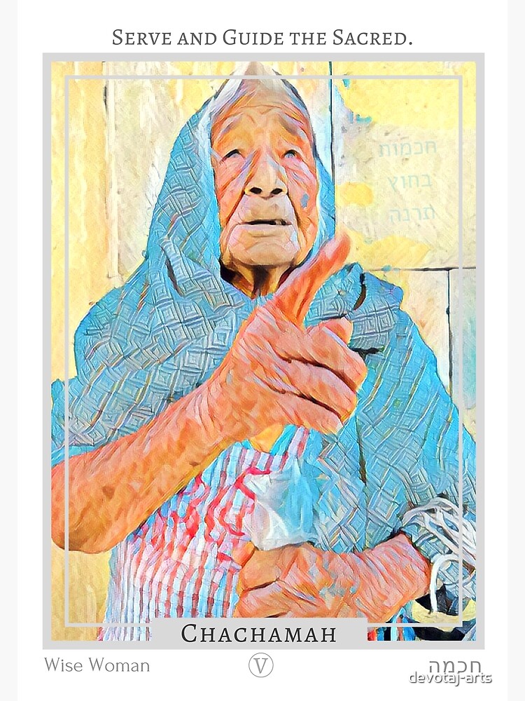 "Chachamah (Wise Woman) Oracle-Deck-Karte" Fotodruck von devotaj-arts ...