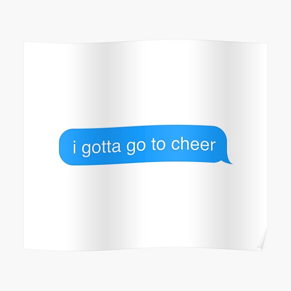 "Cheerleading Text Sticker" Poster by GoodCooks | Redbubble