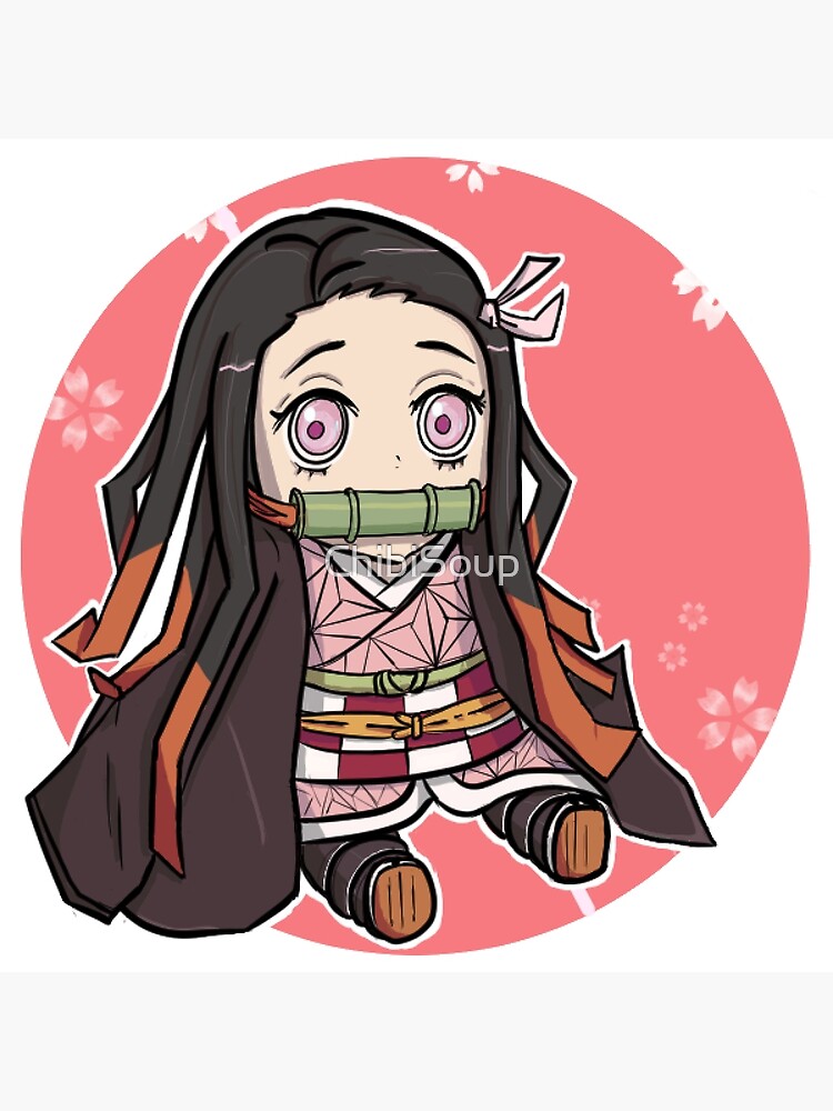 "Demon Slayer / Nezuko Chibi / Chibi Soup" Metal Print by ChibiSoup ...