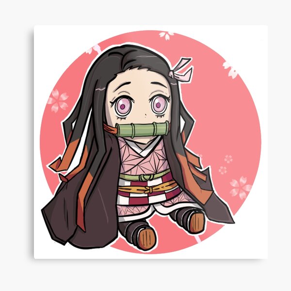 "Demon Slayer / Nezuko Chibi / Chibi Soup" Metal Print by ChibiSoup ...