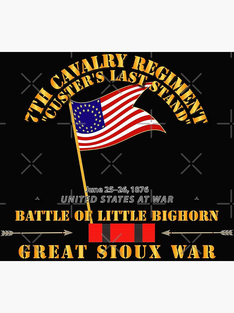 Póster «Ejército - Batalla de Little Bighorn - 7th Cav - Indian Wars w ...