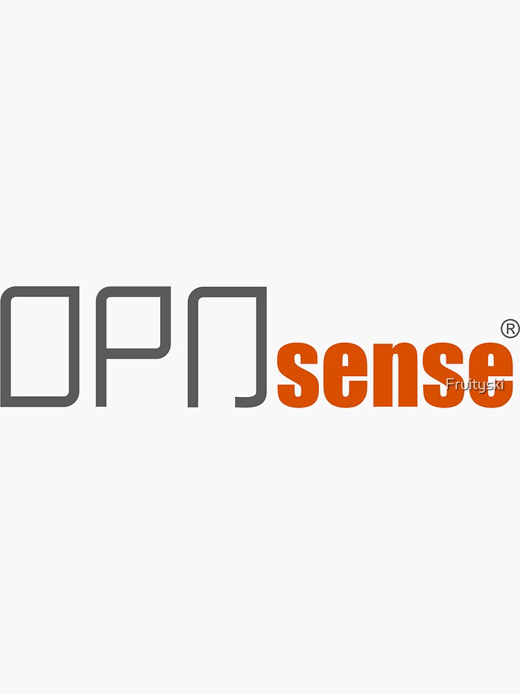"OpnSense" Sticker for Sale by Fruityski | Redbubble