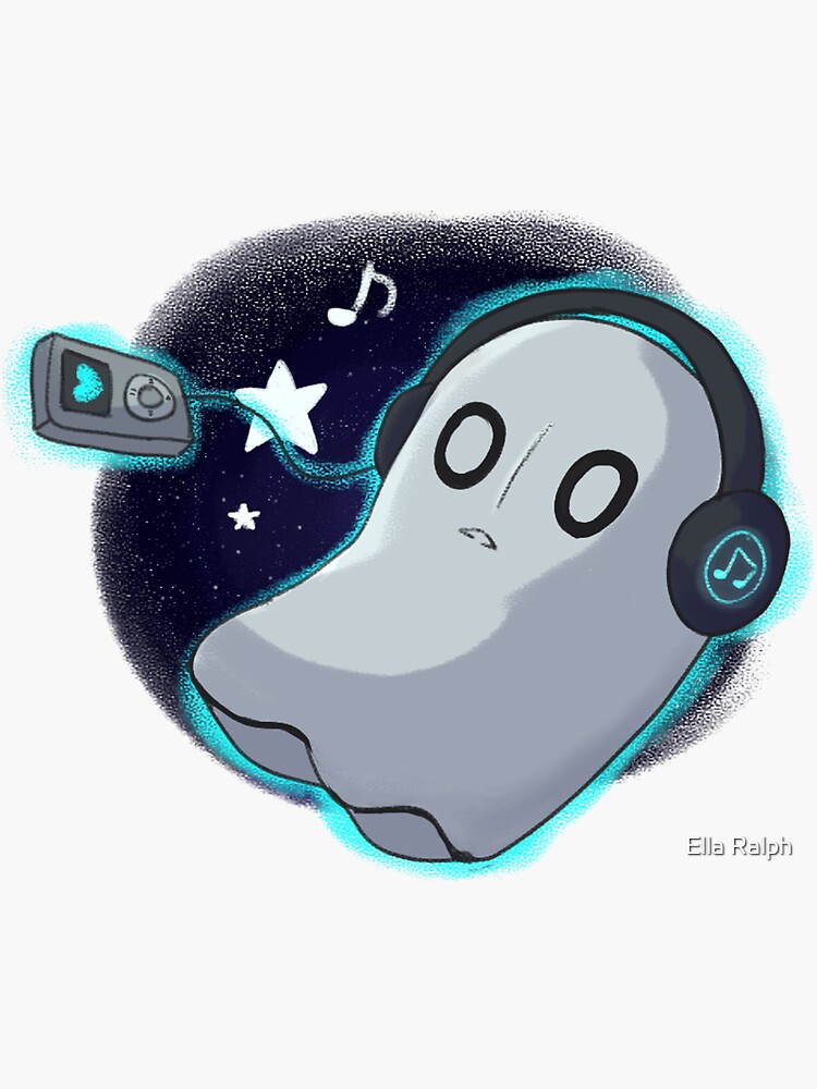 "Undertale-Napstablook" Sticker for Sale by Cheeseycheesean | Redbubble