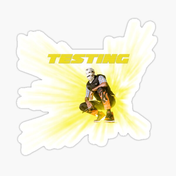 "TESTING" Sticker by ugykot | Redbubble