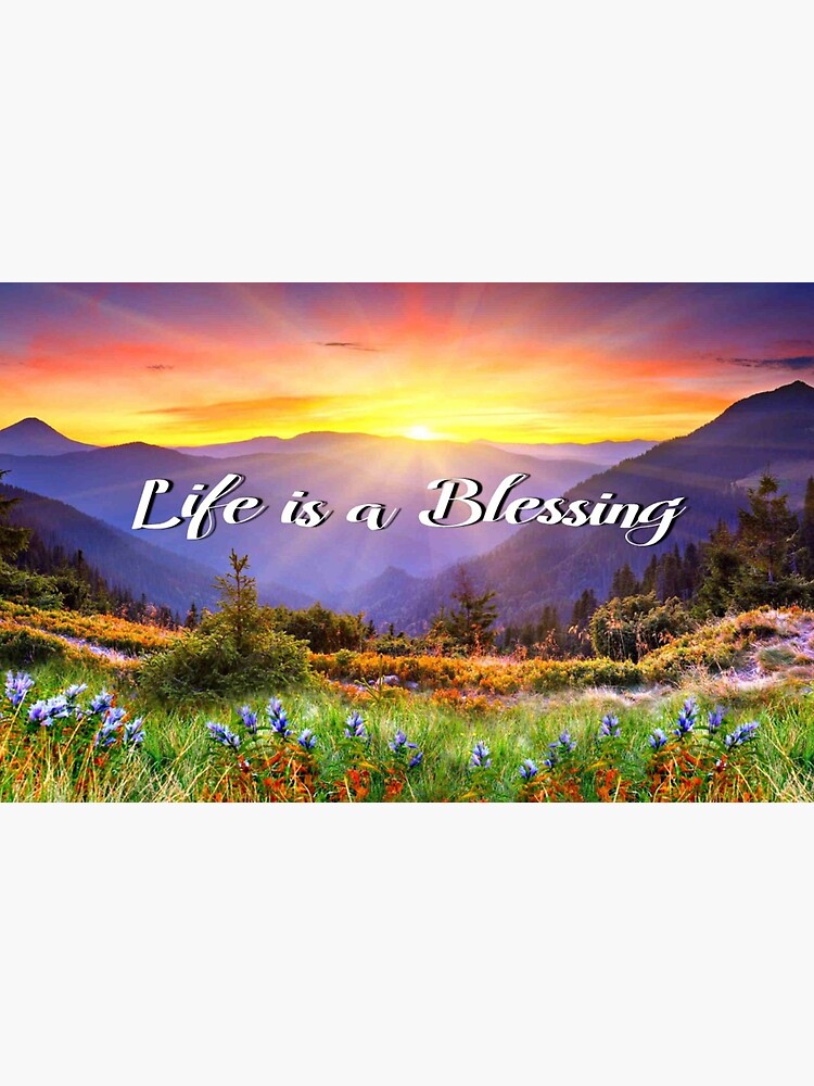 "Life is a Blessing" Sticker for Sale by veronica220 | Redbubble