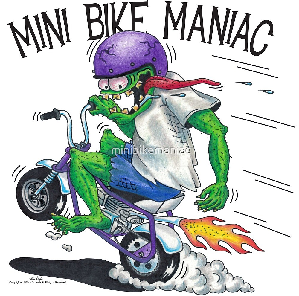 "Ruttman Mini Bike Maniac" by minibikemaniac | Redbubble