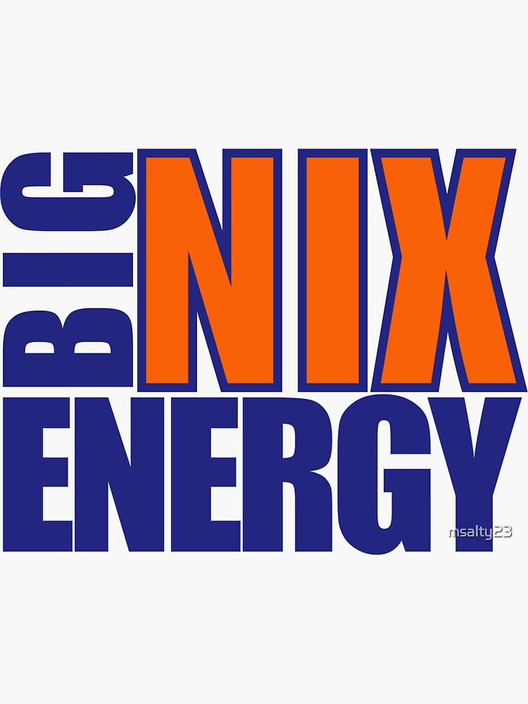 "Big NIX Energy" Sticker for Sale by msalty23 | Redbubble