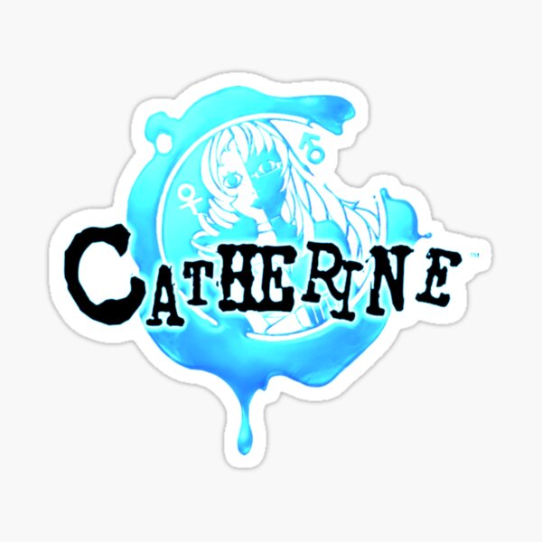 "CATHERINE (BLUE)" Sticker for Sale by TETSUYA-CORP | Redbubble