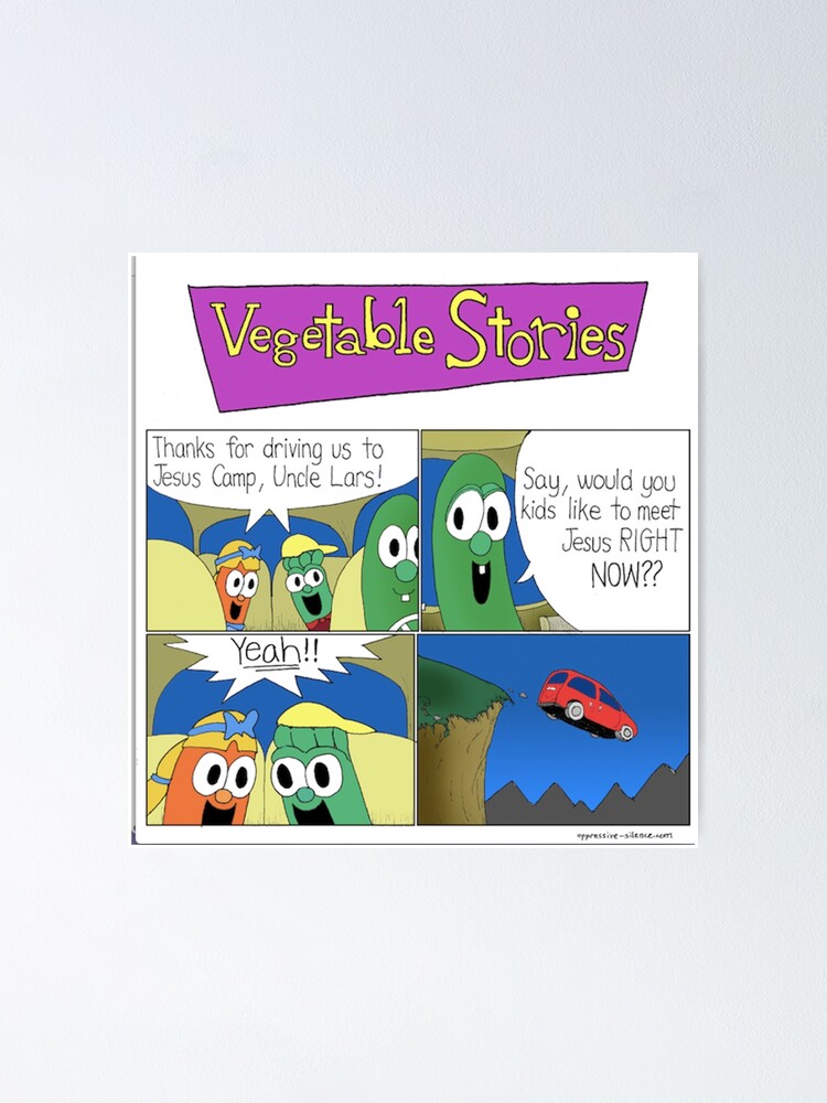 "Vegetable Stories Comic " Poster for Sale by fakepekingese | Redbubble