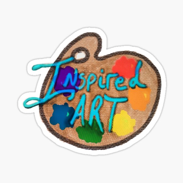 "inspired art logo" Sticker by InspiredArt11 | Redbubble