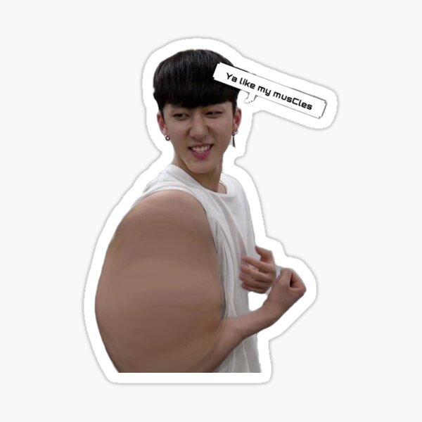 Sticker « Ya aime mes muscles - Changbin Stray Kids », par Michiyo ...