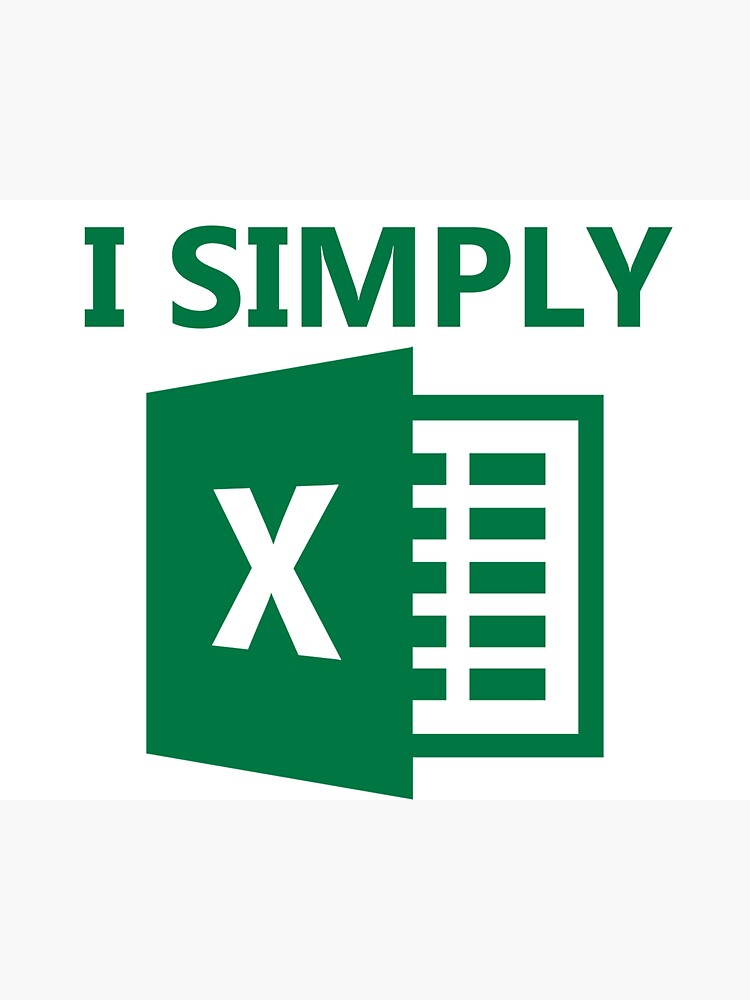 "I Simply Excel" Sticker for Sale by FullFit | Redbubble