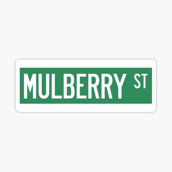 Mulberry Street Stickers | Redbubble