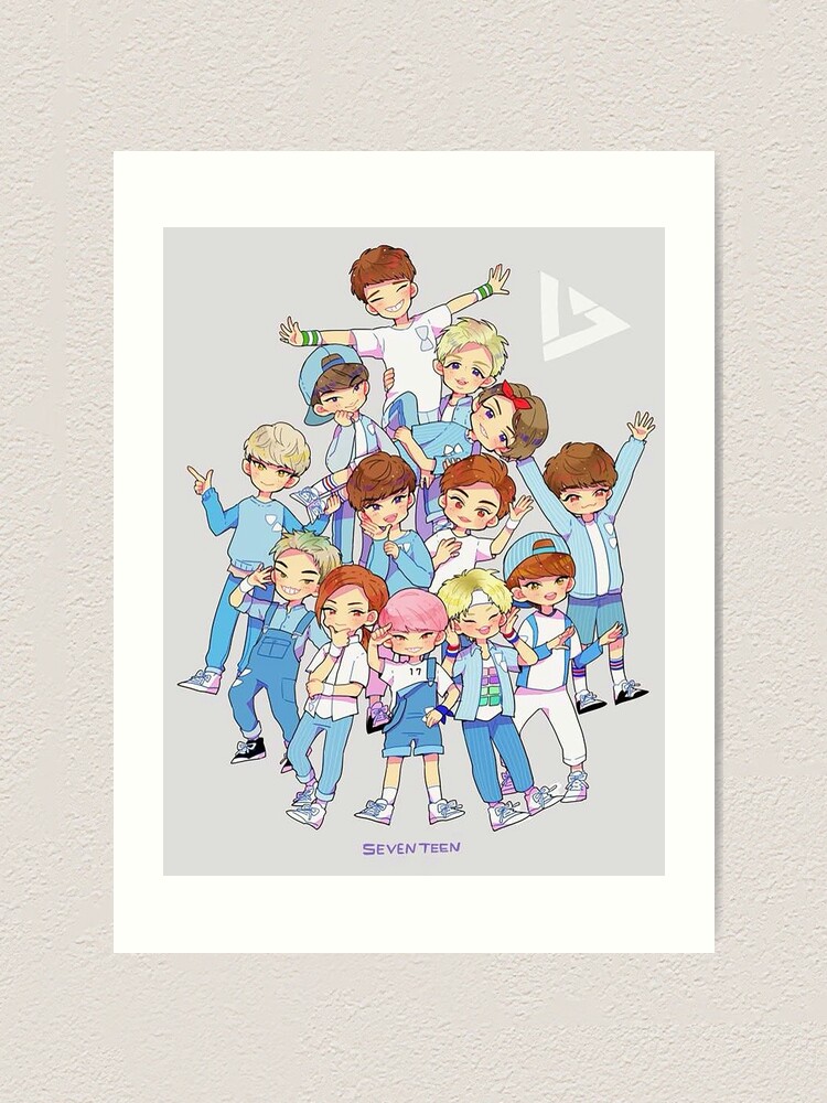 "Seventeen kpop poster" Art Print for Sale by fusudrama | Redbubble