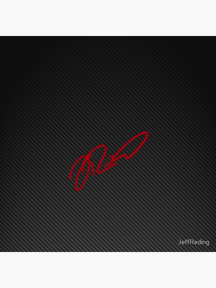 "Daniel Ricciardo Carbon Fiber Signature" Poster for Sale by JeffReding ...