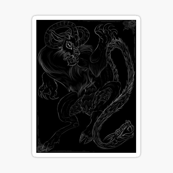 "CHIMERA" Sticker by Brezifus | Redbubble