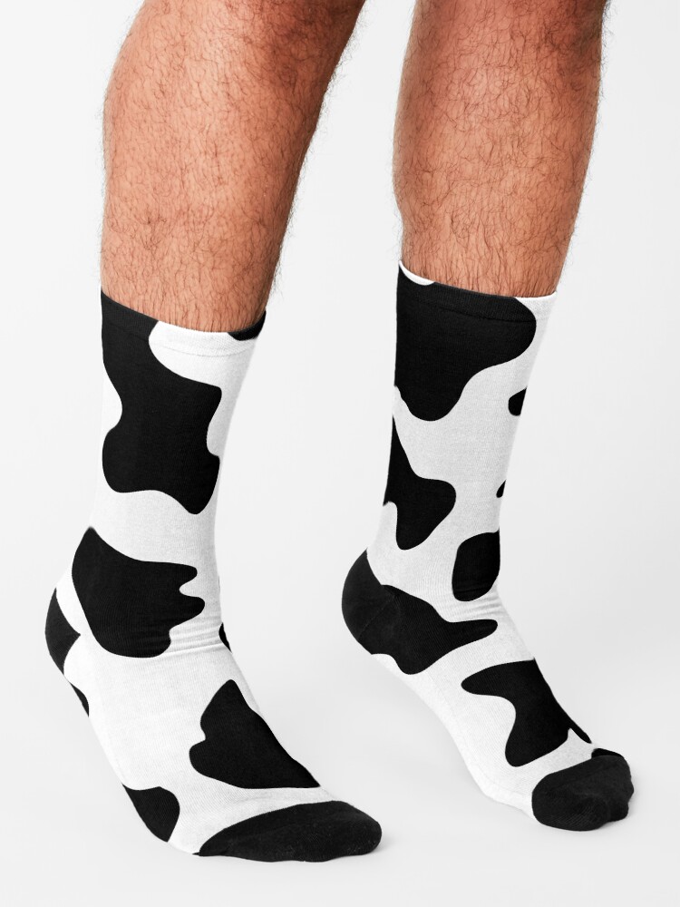 "Novelty Cow Print Socks" Socks for Sale by stickersandtees | Redbubble
