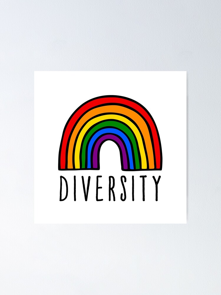 "diversity rainbow" Poster by beakraus | Redbubble