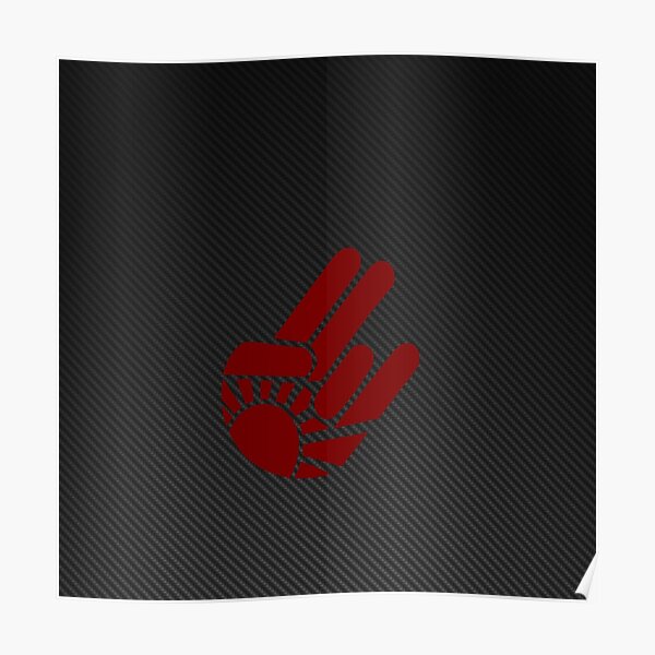 "Rising Sun Shocker Hand Carbon Fiber" Poster by JeffReding | Redbubble