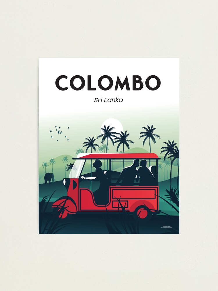 "colombo, sri lanka poster illustration sri lanka illustration art ...