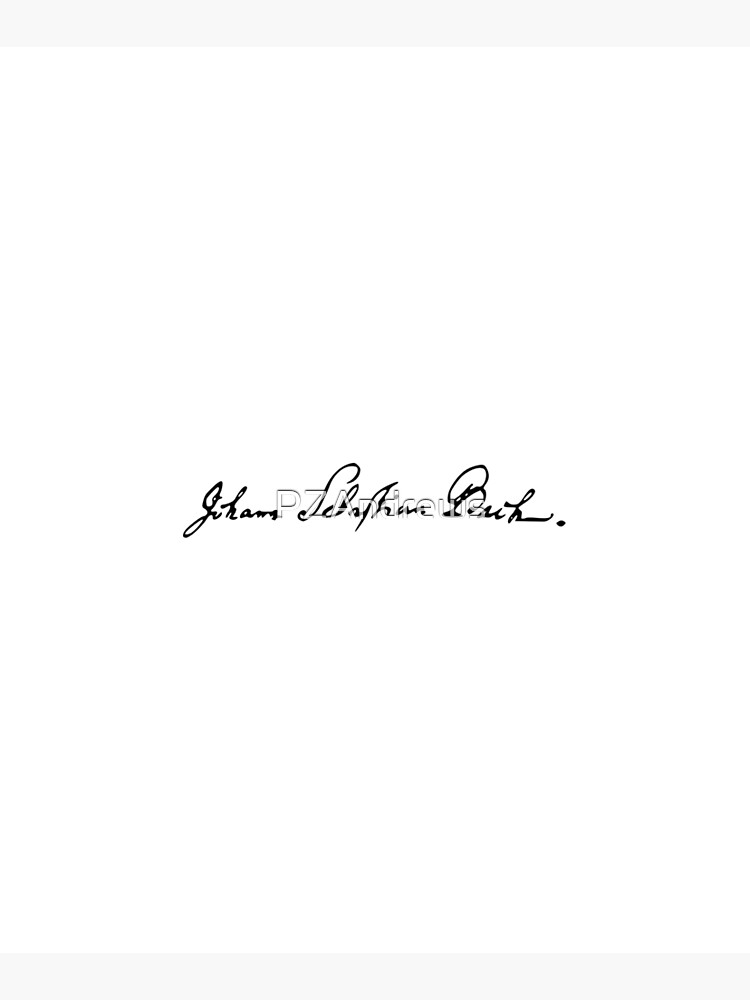 "Johann Sebastian Bach signature" Mounted Print for Sale by PZAndrews ...