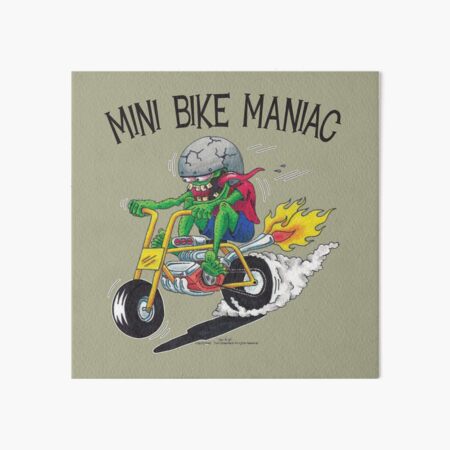 "Original Mini Bike Maniac" Art Board Print by minibikemaniac | Redbubble