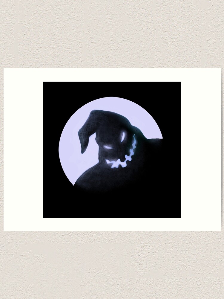 "The Nightmare Before Christmas Oogie Boogie And Moon" Art Print for ...
