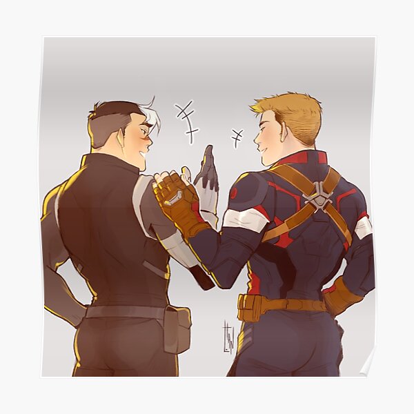 "Shiro and Cap" Poster by hanta96art | Redbubble