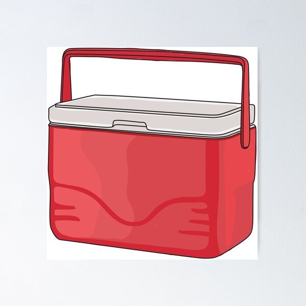 "red cooler" Poster for Sale by TswizzleEG | Redbubble