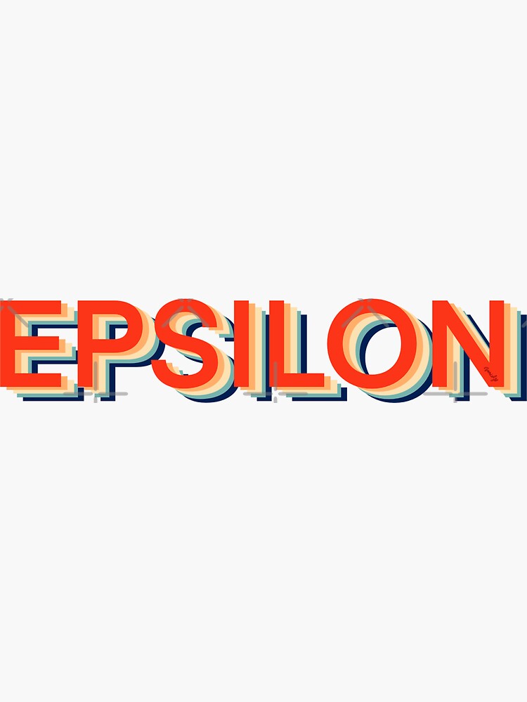"Epsilon: Retro Rainbow" Sticker for Sale by annieebroo | Redbubble