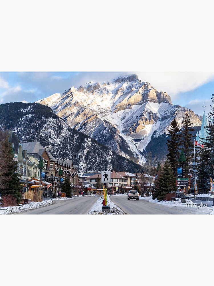 View Of Downtown Banff National Park, A Unesco World Heritage Site ...