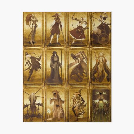 "Fate Grand Order (FGO) - Gold Card Backs " Art Board Print for Sale by ...