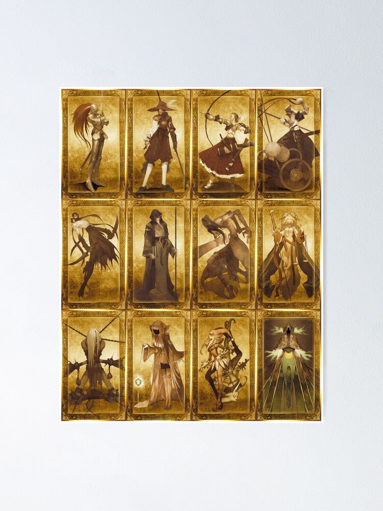 "Fate Grand Order (FGO) - Gold Card Backs " Poster for Sale by WaboBabo ...