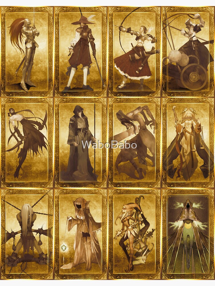 "Fate Grand Order (FGO) - Gold Card Backs " Sticker for Sale by ...