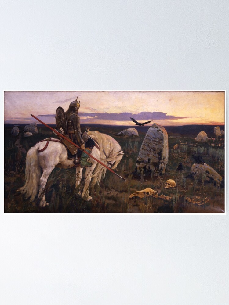 "Knight at the Crossroads - Victor Vasnetsov 1878" Poster for Sale by ...