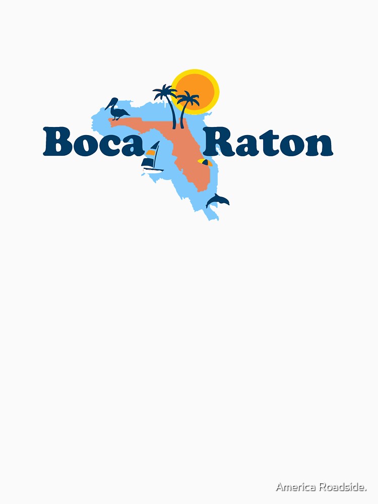 "Boca Raton." T-shirt for Sale by ishore1 | Redbubble | biscayne bay t ...