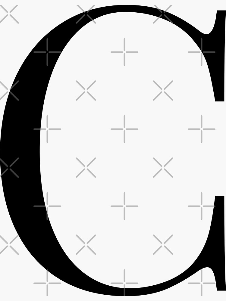 "Letter C" Sticker for Sale by marosharaf | Redbubble