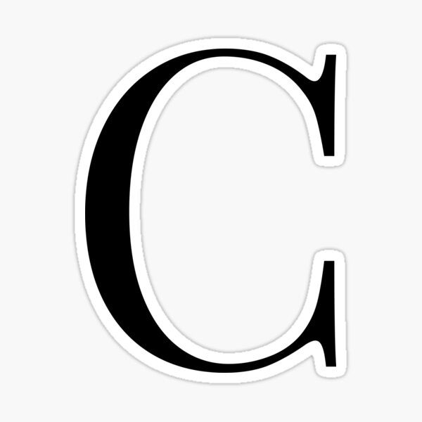 "Letter C" Sticker for Sale by marosharaf | Redbubble