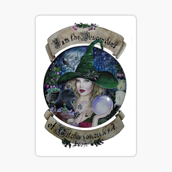 "Belladonna - deadly nightshade witch" Sticker for Sale by gabo2828 ...