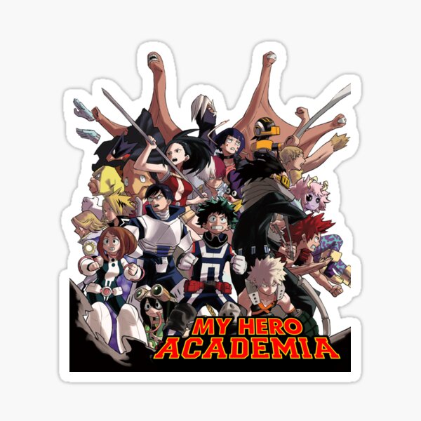 "My Hero Academia - Class 1A" Sticker for Sale by BestAniGear | Redbubble