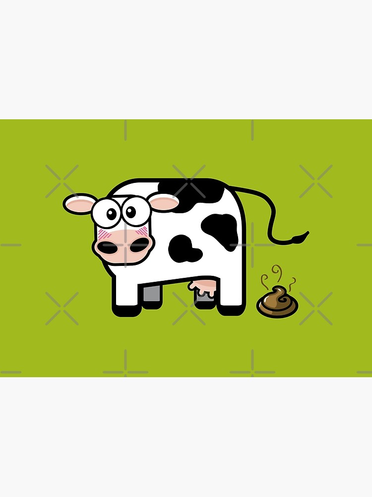"Funny Pooping Cow" Art Print for Sale by LisaMarieArt | Redbubble