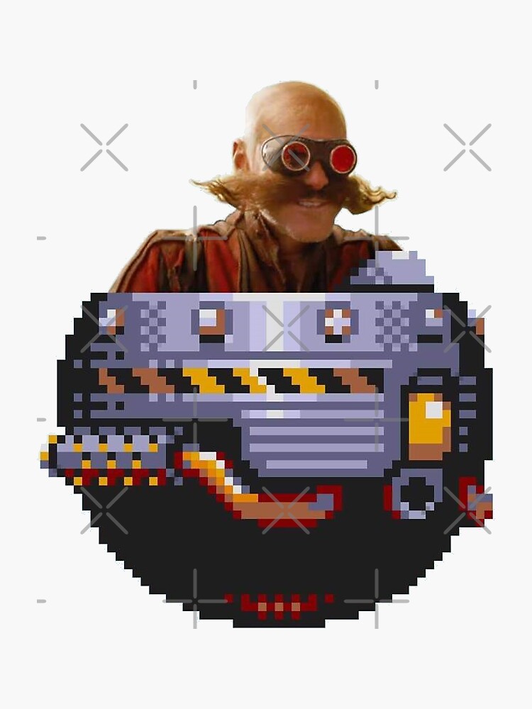 "Dr. Eggman sticker" Sticker for Sale by Calibrumm | Redbubble