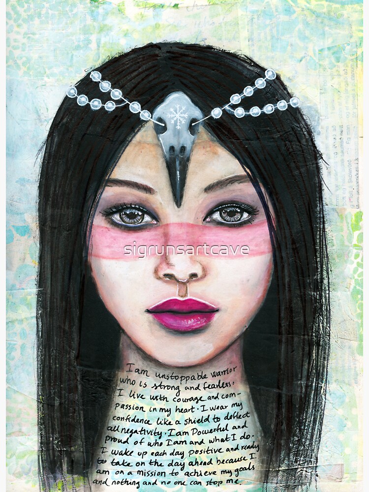 "Warrior Woman" Sticker for Sale by sigrunsartcave | Redbubble