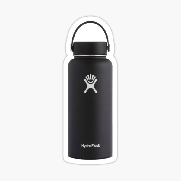 "Black Hydro Flask" Sticker by GarrettDesignB | Redbubble