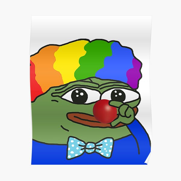 Clown Pepe Posters | Redbubble
